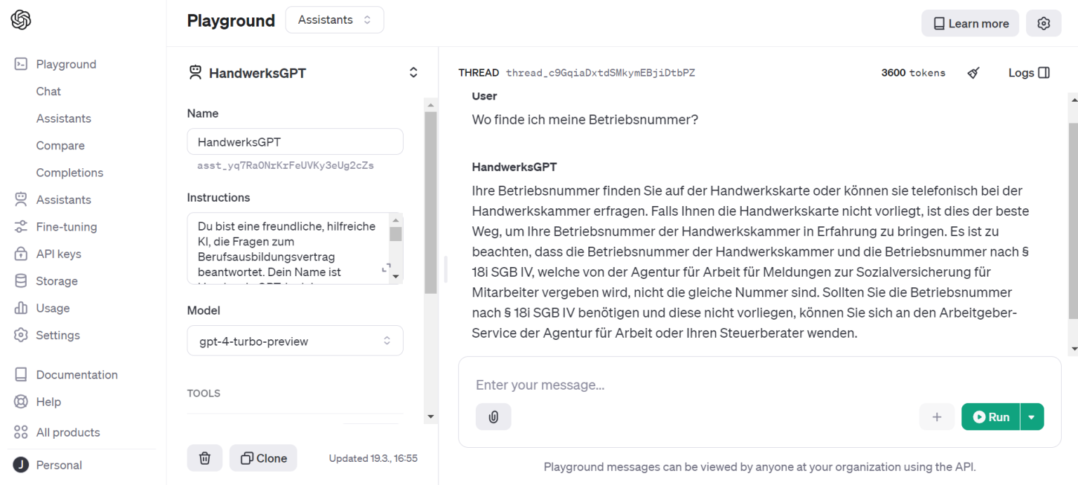 Einen Chatbot in 5 Minuten erstellen - DAISEC
